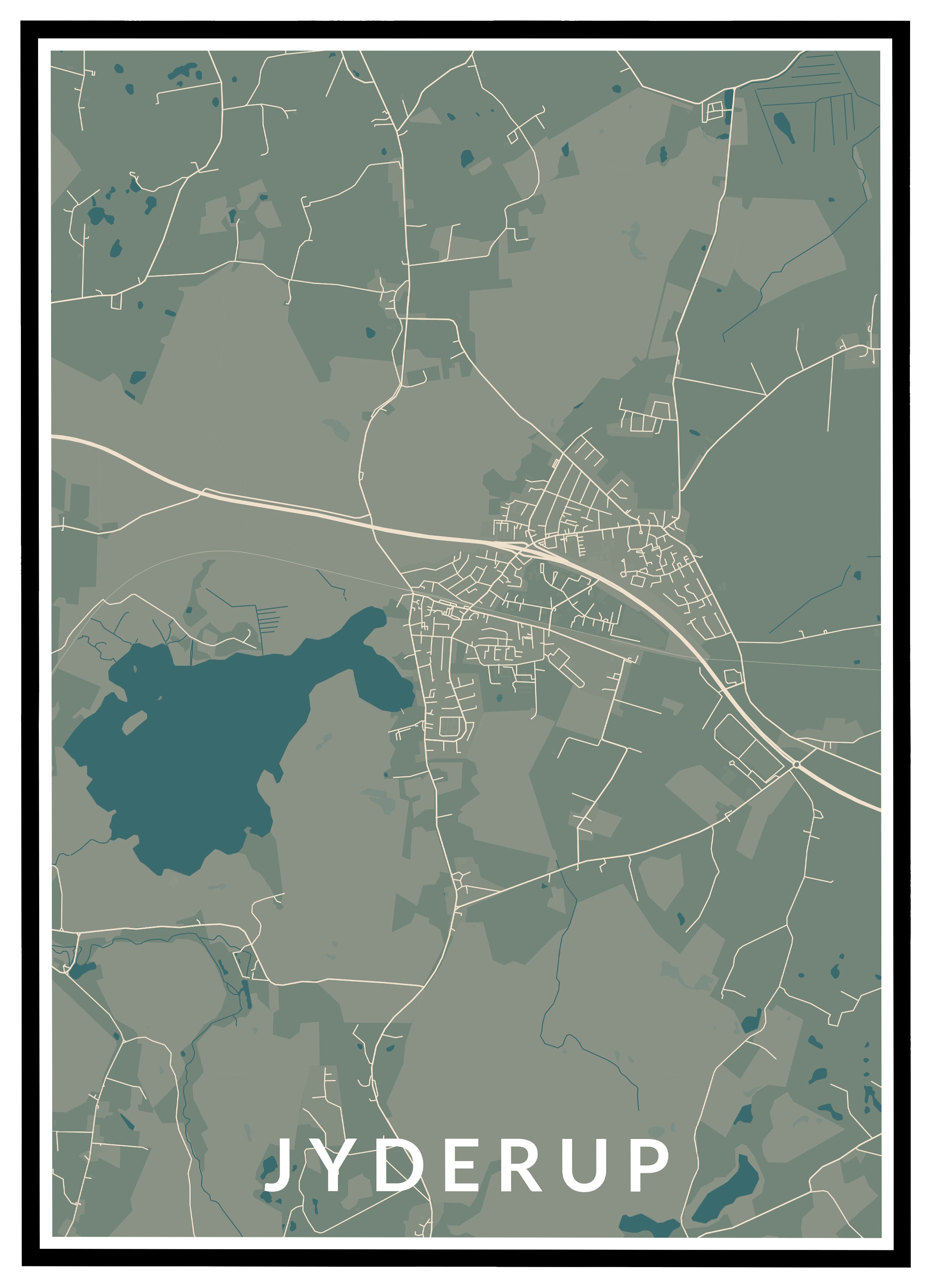 Jyderup - Plakat - Bareplakater.dk – bareplakater