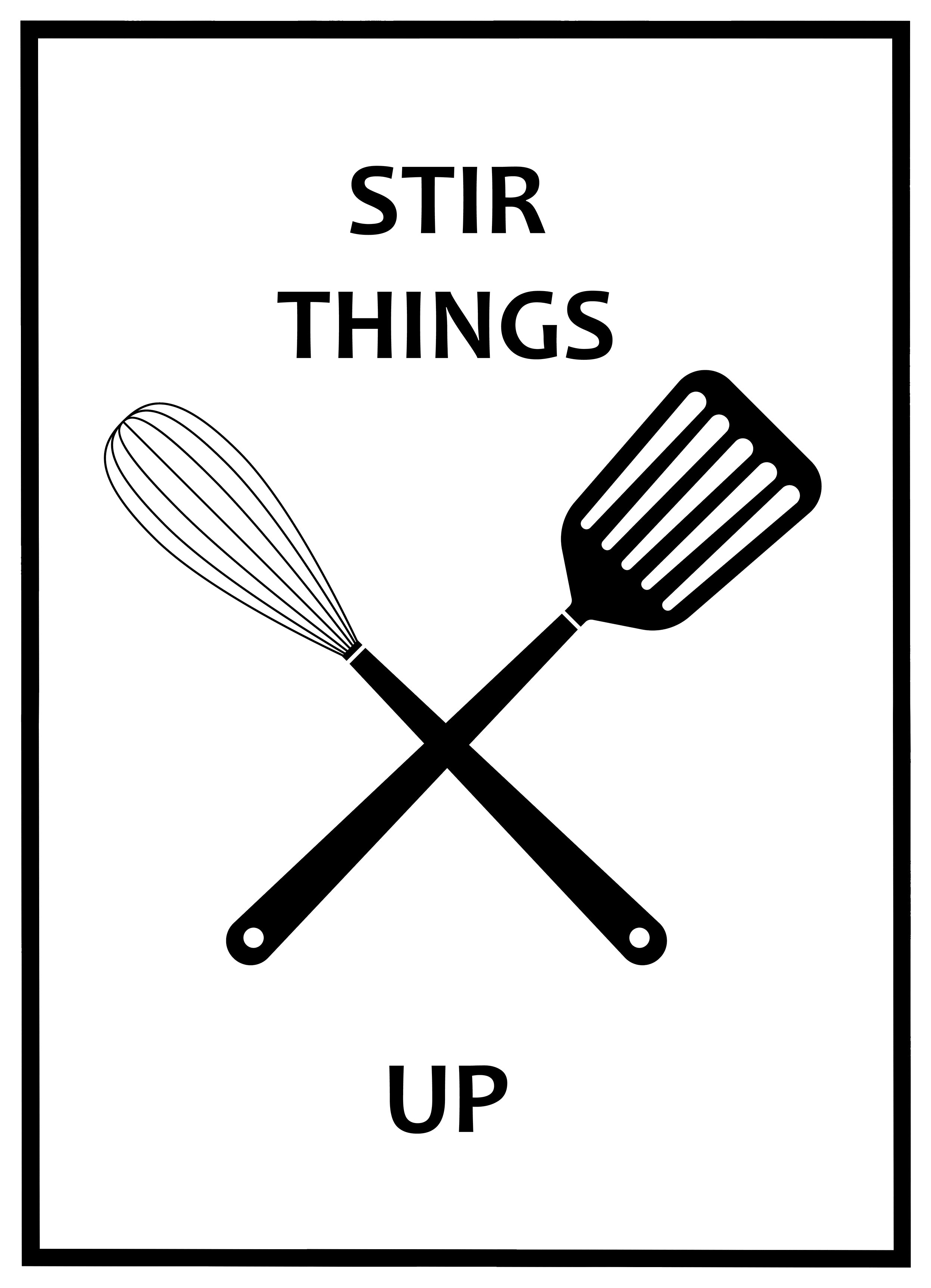 Stir Things Up - Plakat - Bareplakater.dk – bareplakater